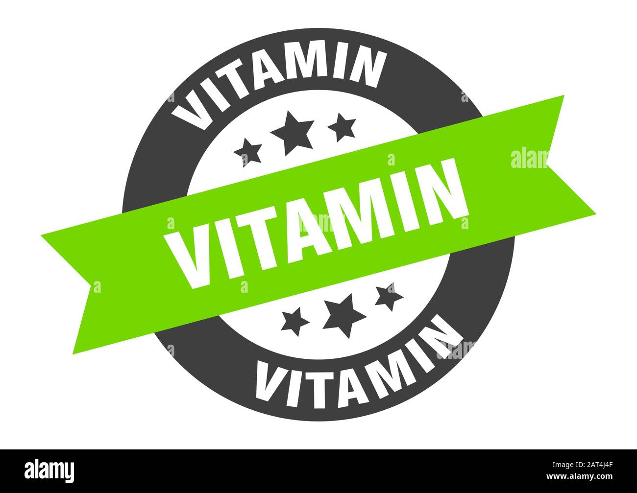 vitamin sign. vitamin round ribbon sticker. vitamin tag Stock Vector ...