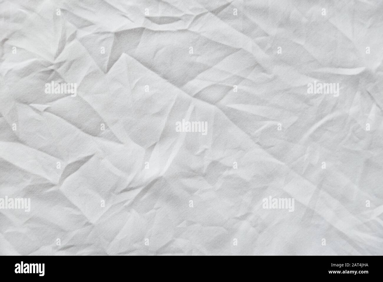 White wrinkled canvas cloth texture background Stock Photo - Alamy