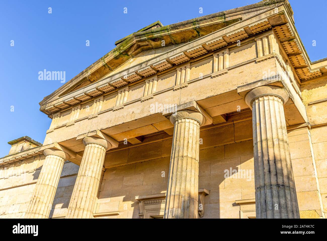 Yorkshire Museum, York. Building in the architectural Greek Revival ...
