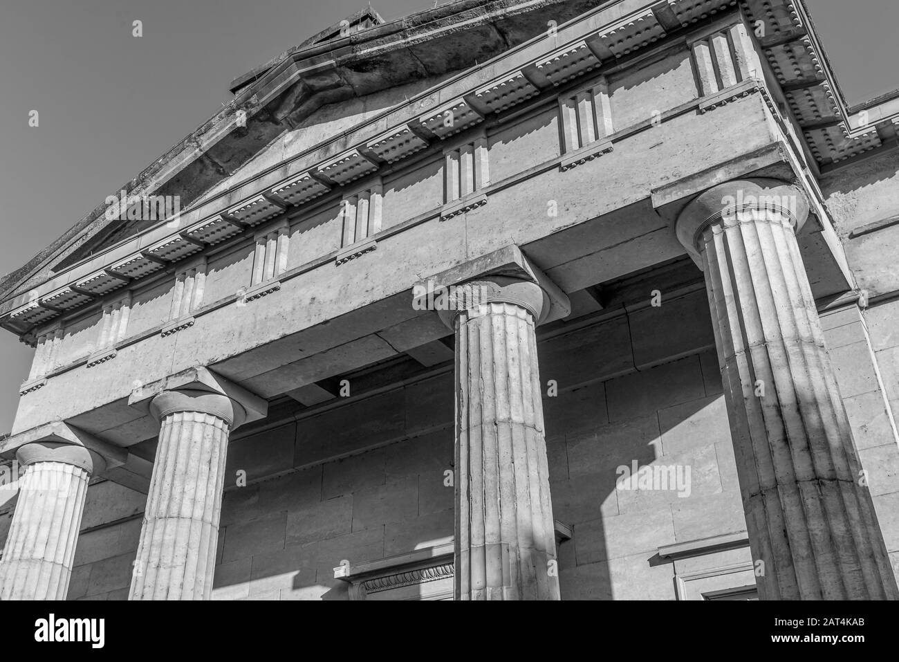 Yorkshire Museum, York. Building in the architectural Greek Revival ...