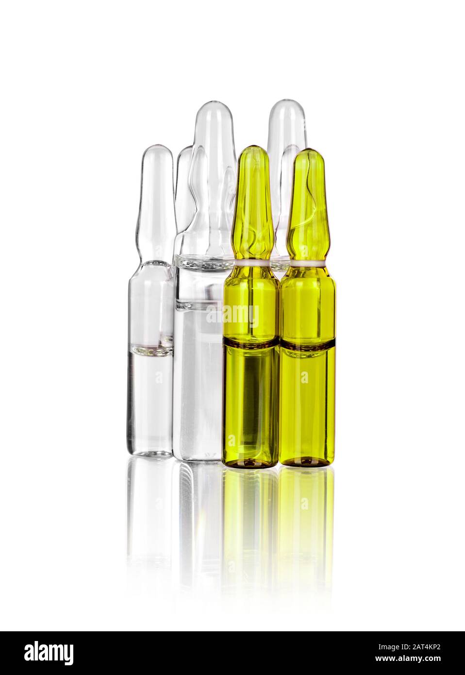 Medical ampules isolated on a white background Stock Photo - Alamy