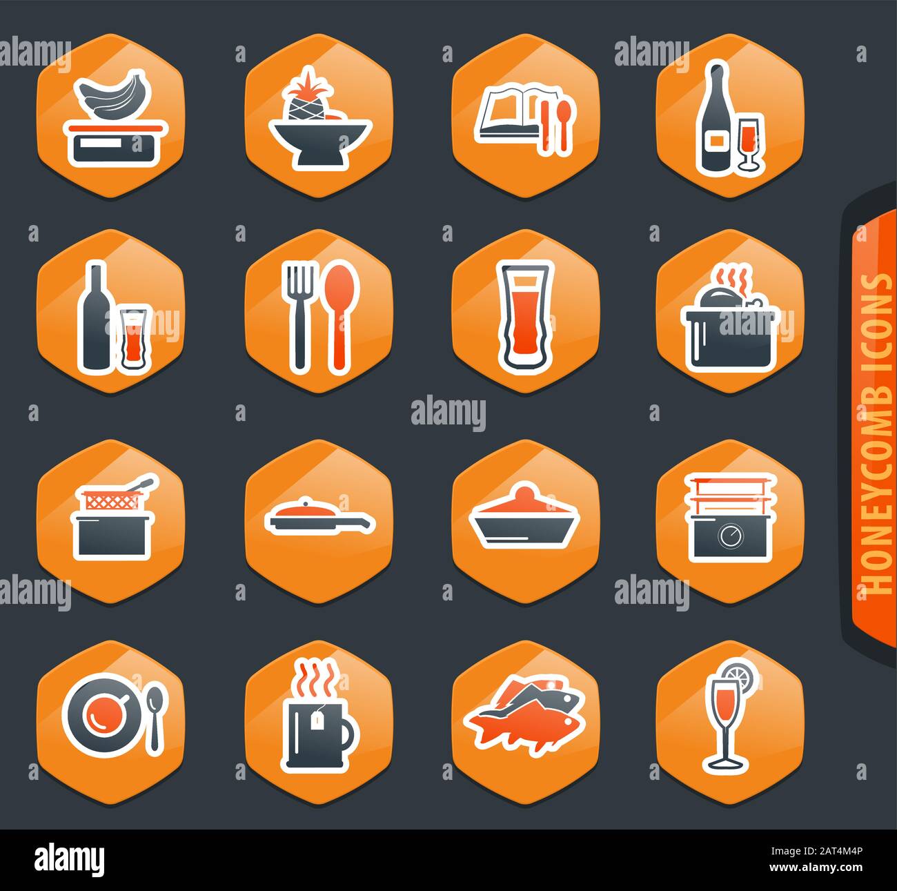 Eating food drinking tea Stock Vector Images - Alamy