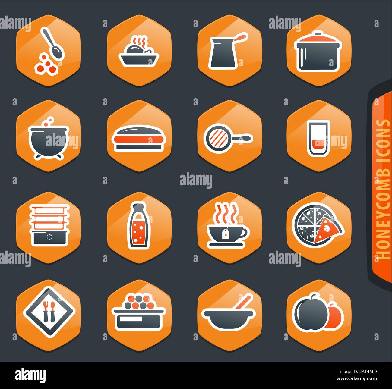 Food and kitchen icons set Stock Vector Image & Art - Alamy