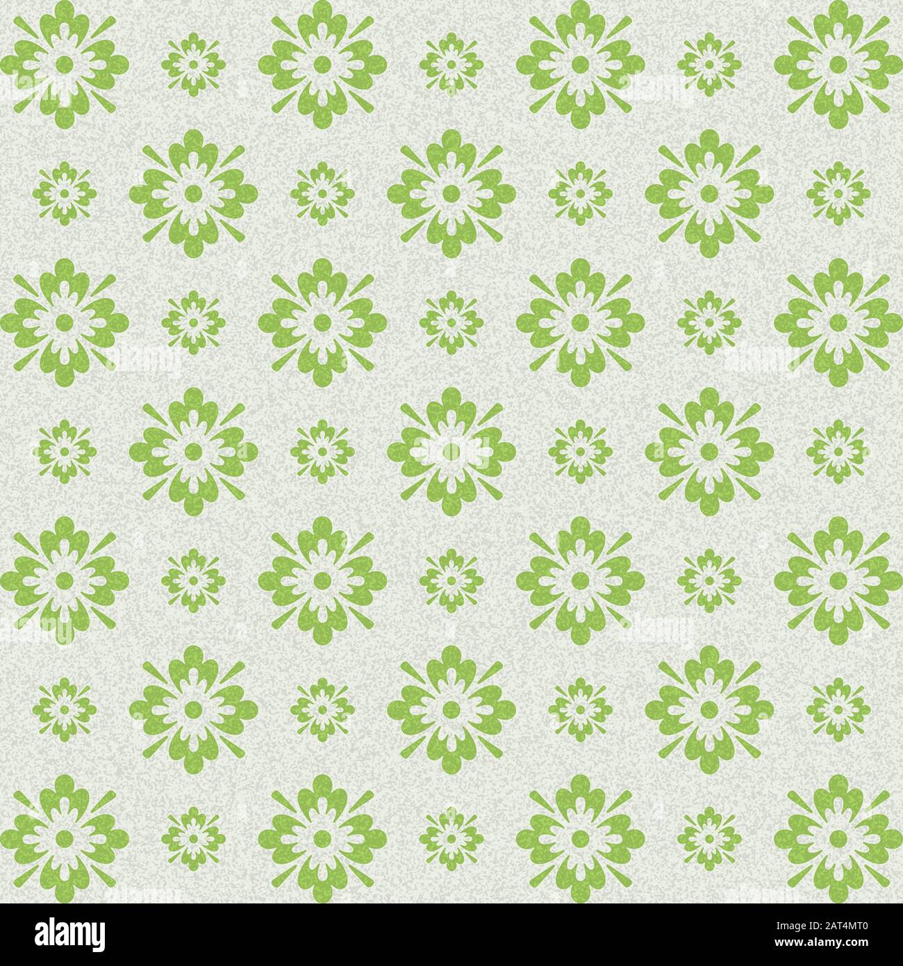 Green floral shapes pattern Stock Photo - Alamy