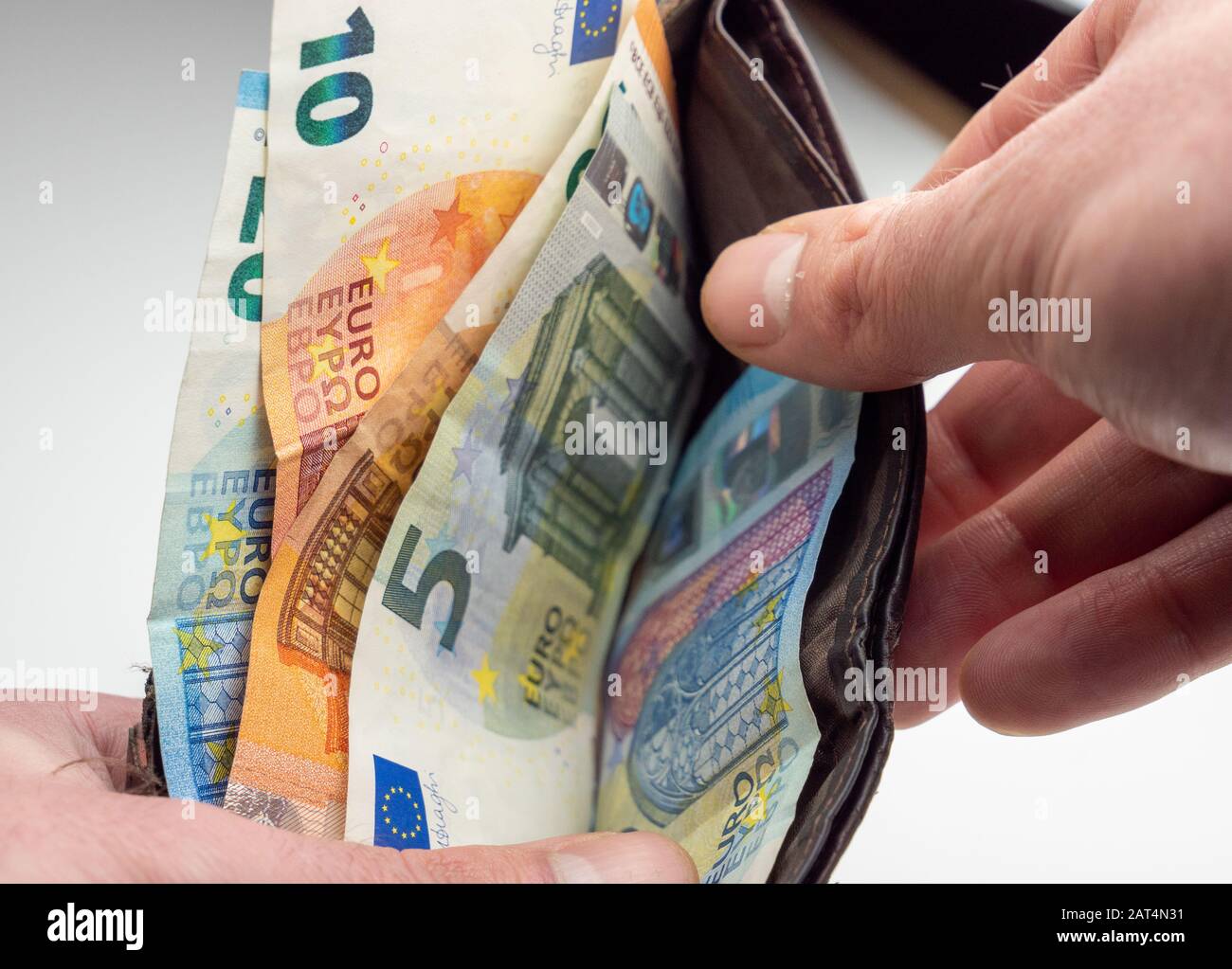 Money in your wallet background Stock Photo - Alamy