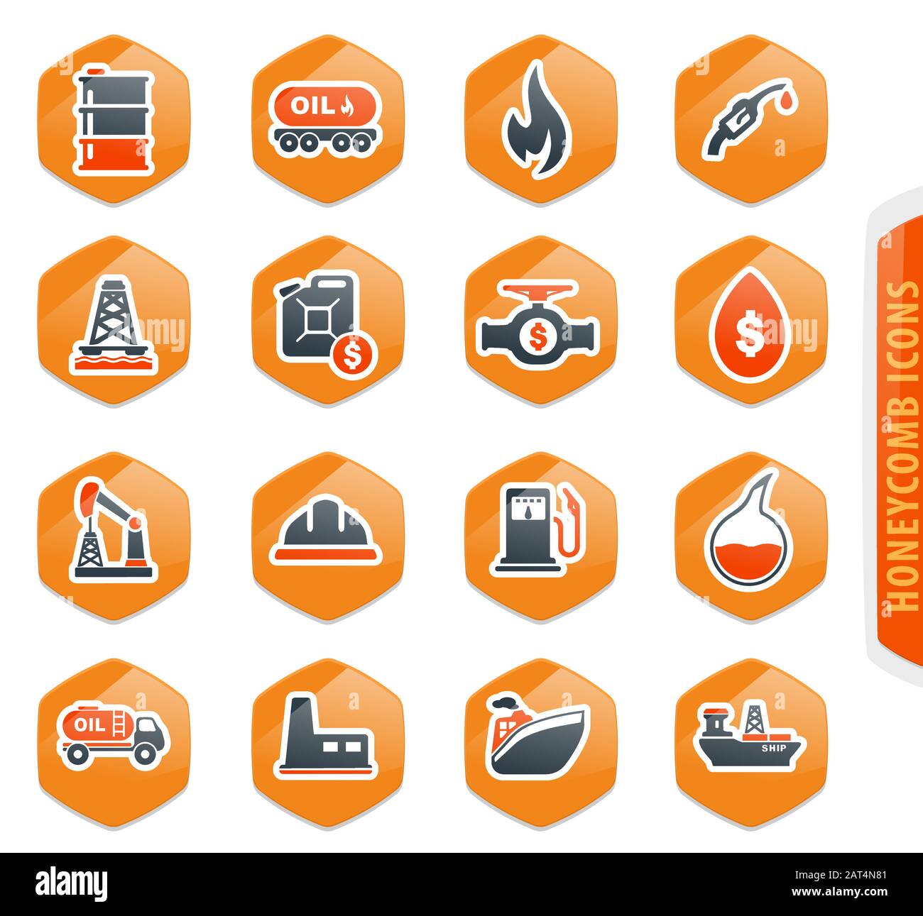 Extraction of oil icons set Stock Vector Image & Art - Alamy