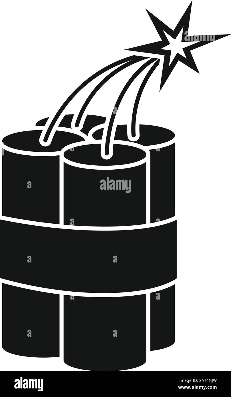 Dynamite icon. Simple illustration of dynamite vector icon for web ...