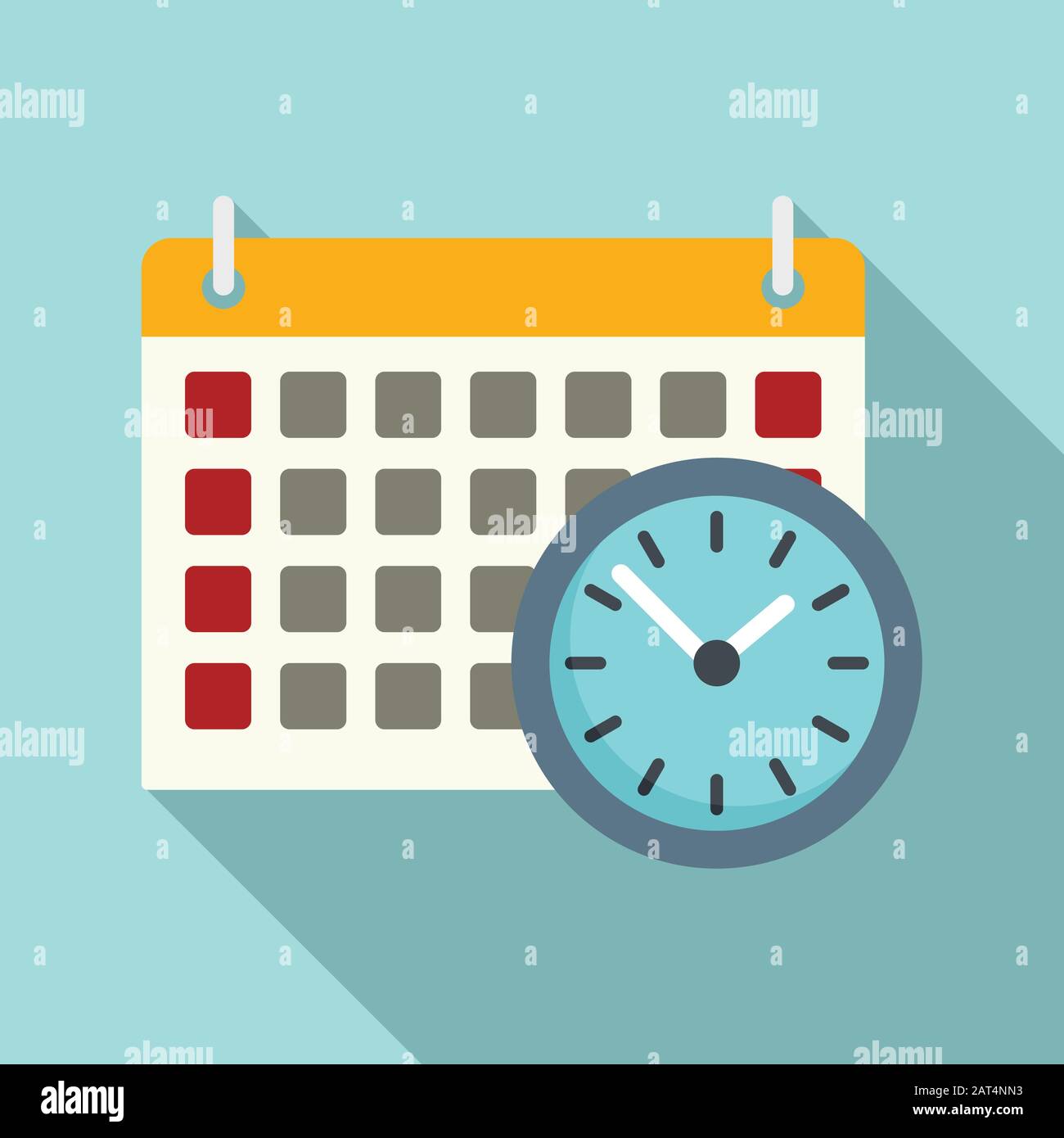 Exams calendar icon. Flat illustration of exams calendar vector icon ...