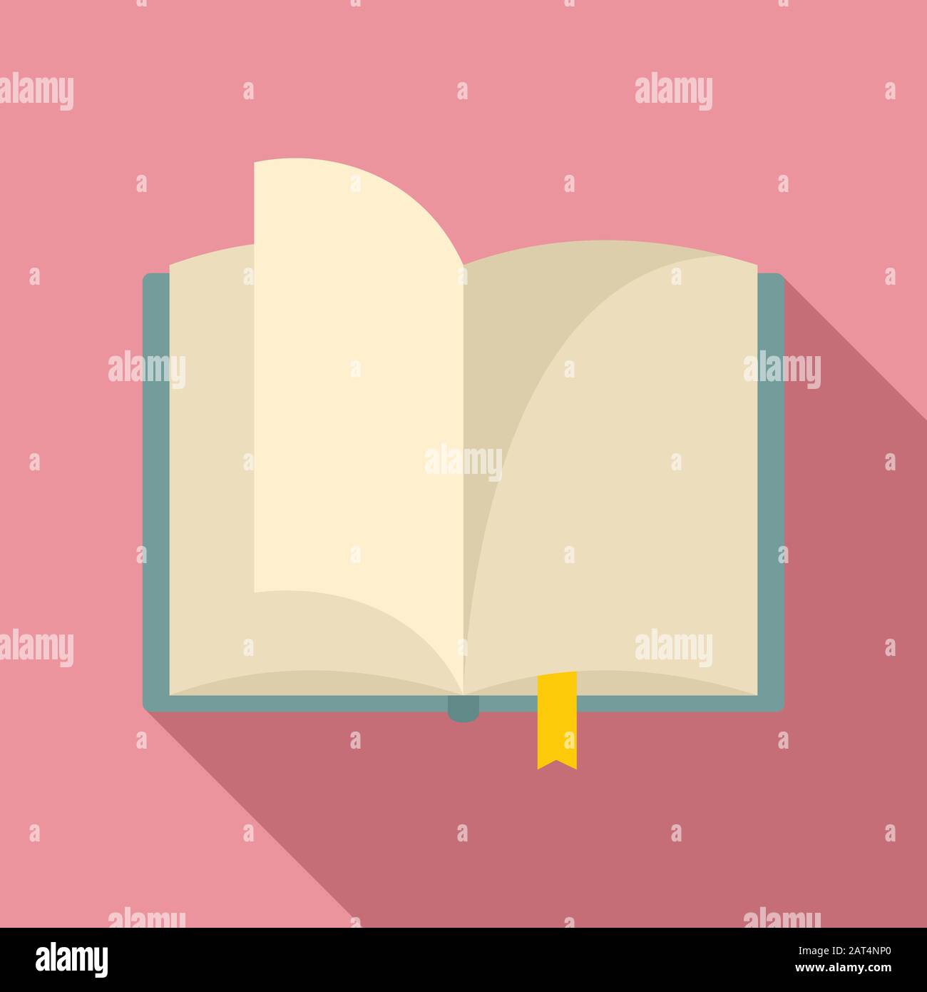 Open book icon. Flat illustration of open book vector icon for web ...
