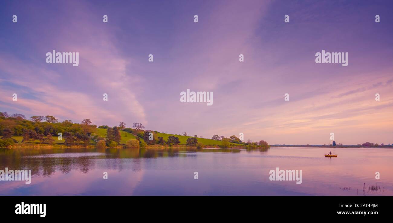 Trout fishing, Thornton reservoir, Leicestershire Stock Photo - Alamy
