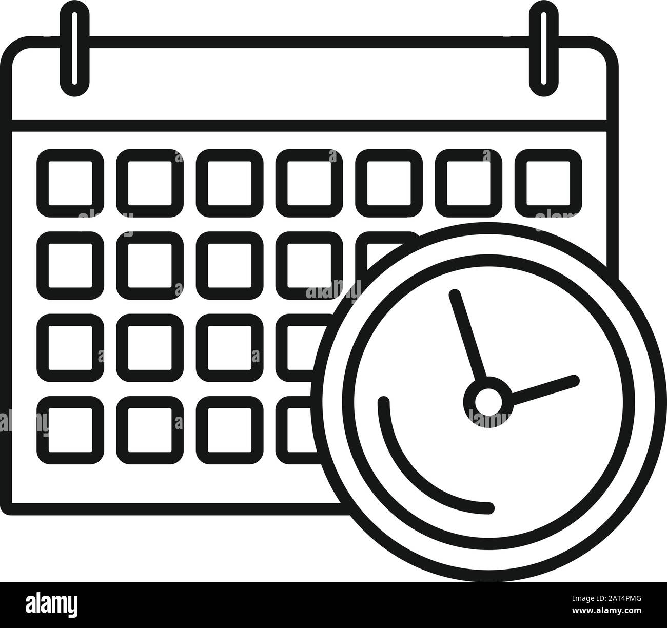 Exams calendar icon. Outline exams calendar vector icon for web design ...