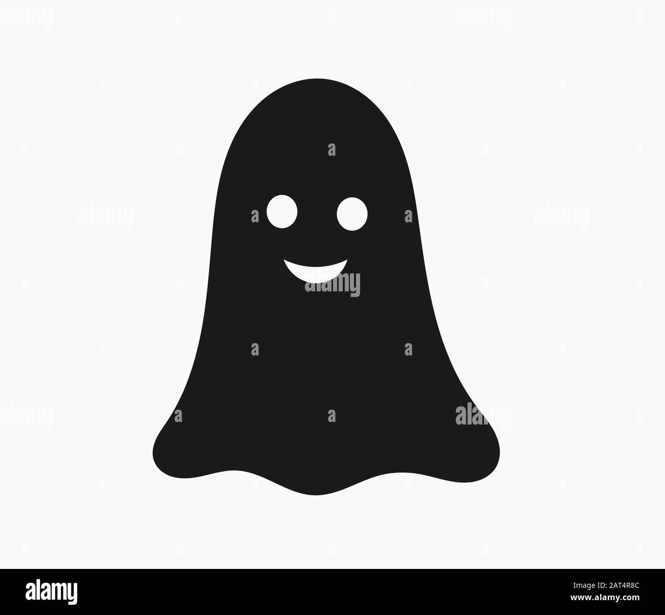 Cute ghost icon. Halloween vector illustration Stock Vector Image & Art ...