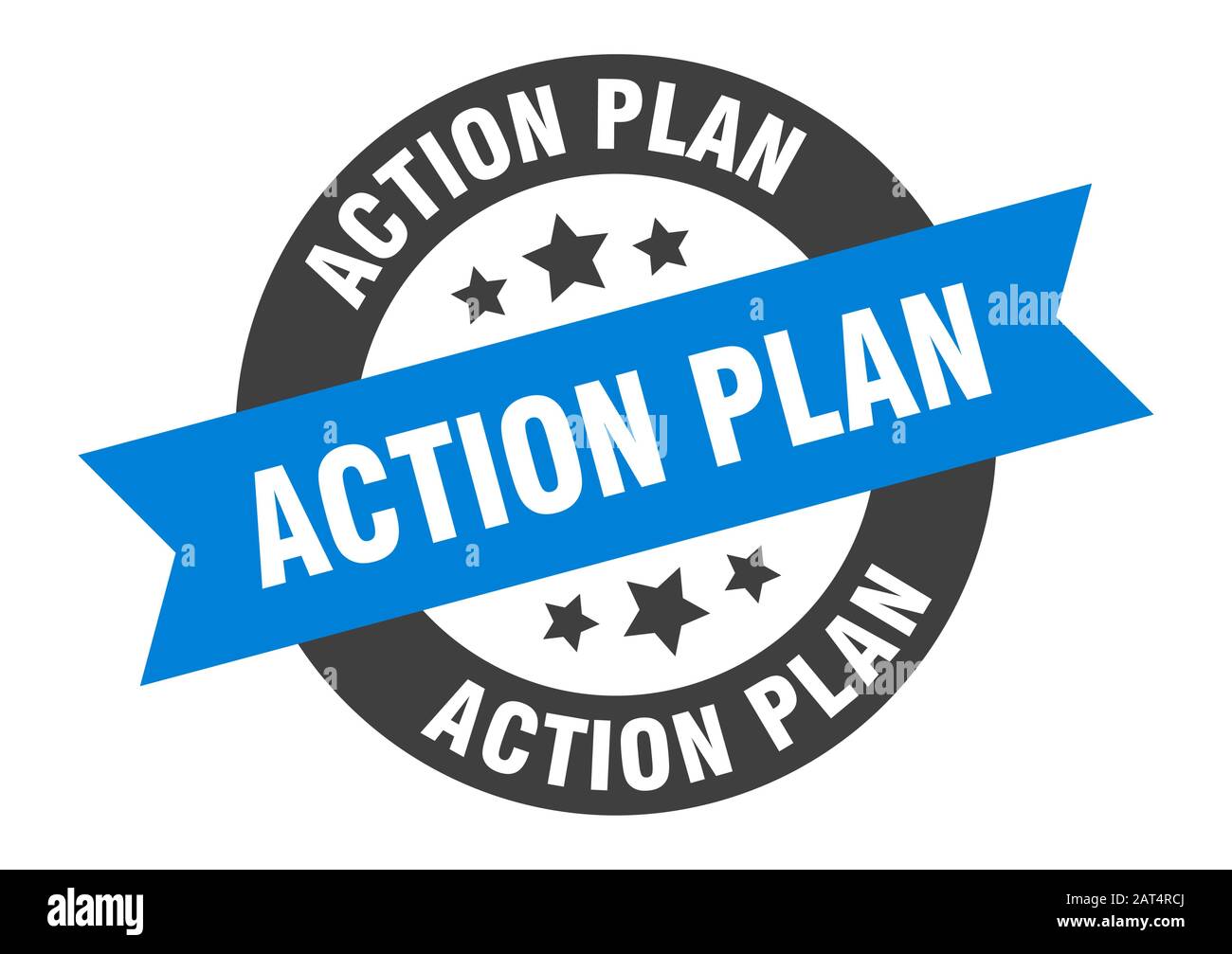action plan sign. action plan round ribbon sticker. action plan tag ...
