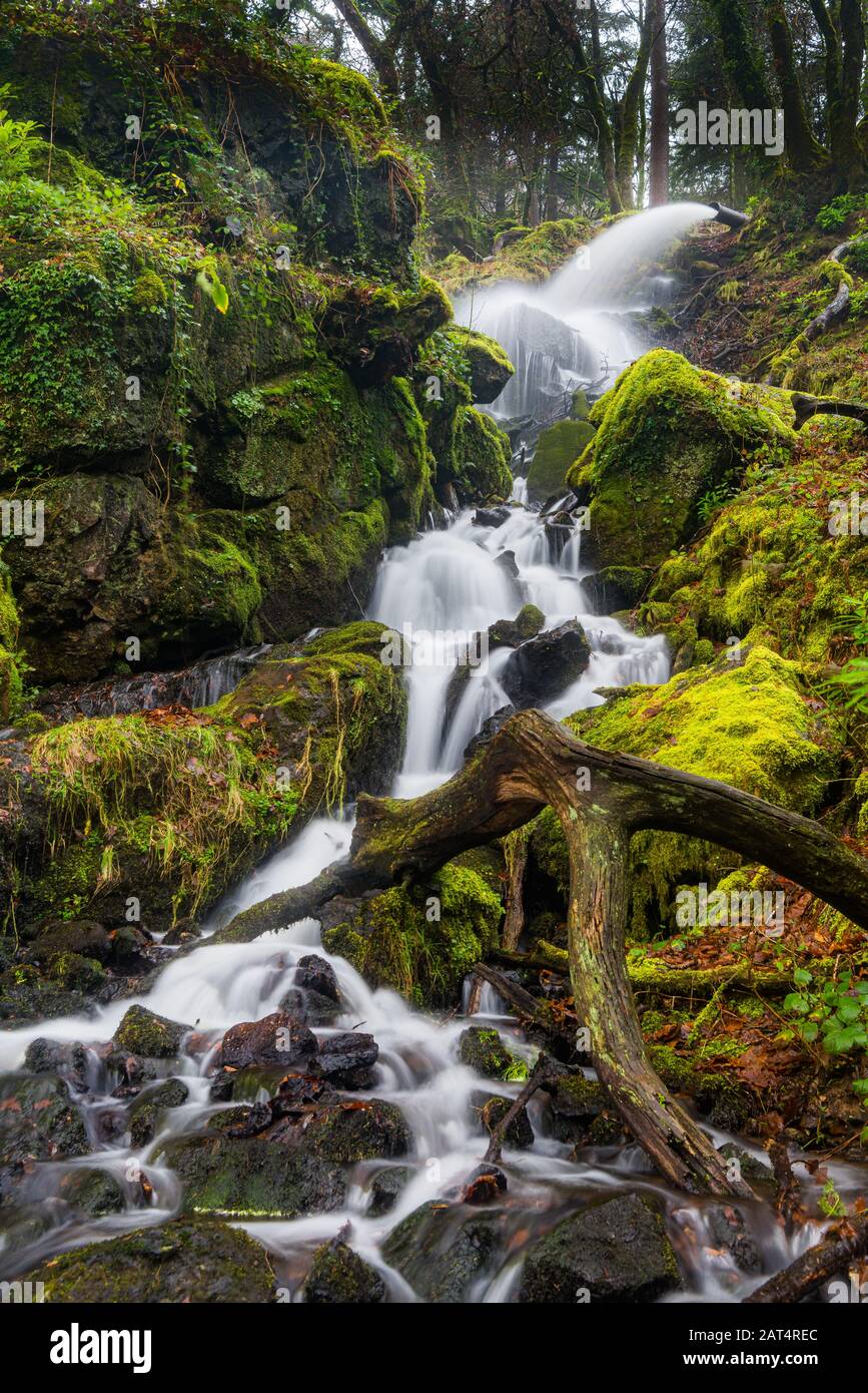 Waterfall at Burrator reservoir, long exposure Stock Photo - Alamy