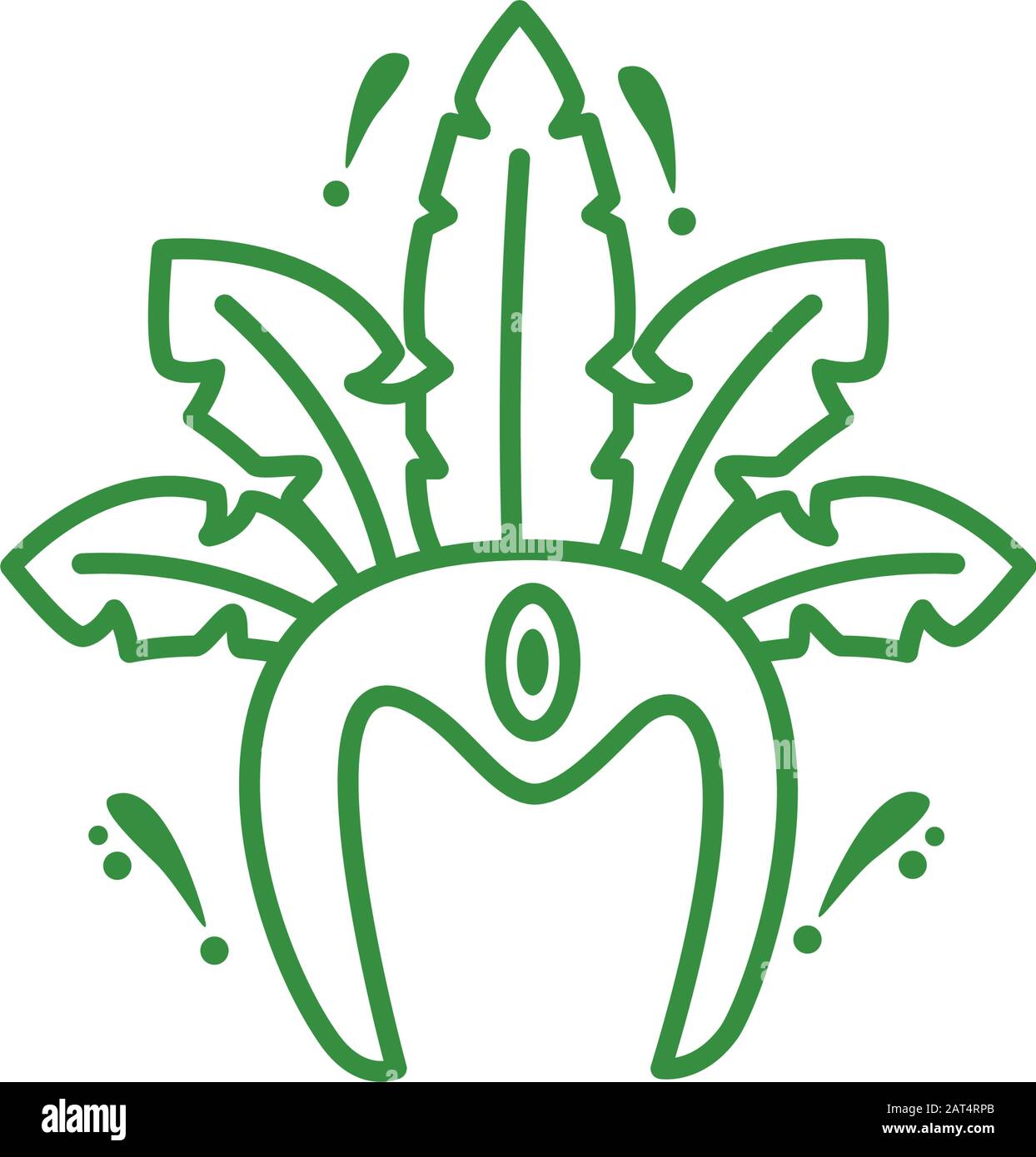 exotic hat with feathers carnival icon Stock Vector Image & Art - Alamy