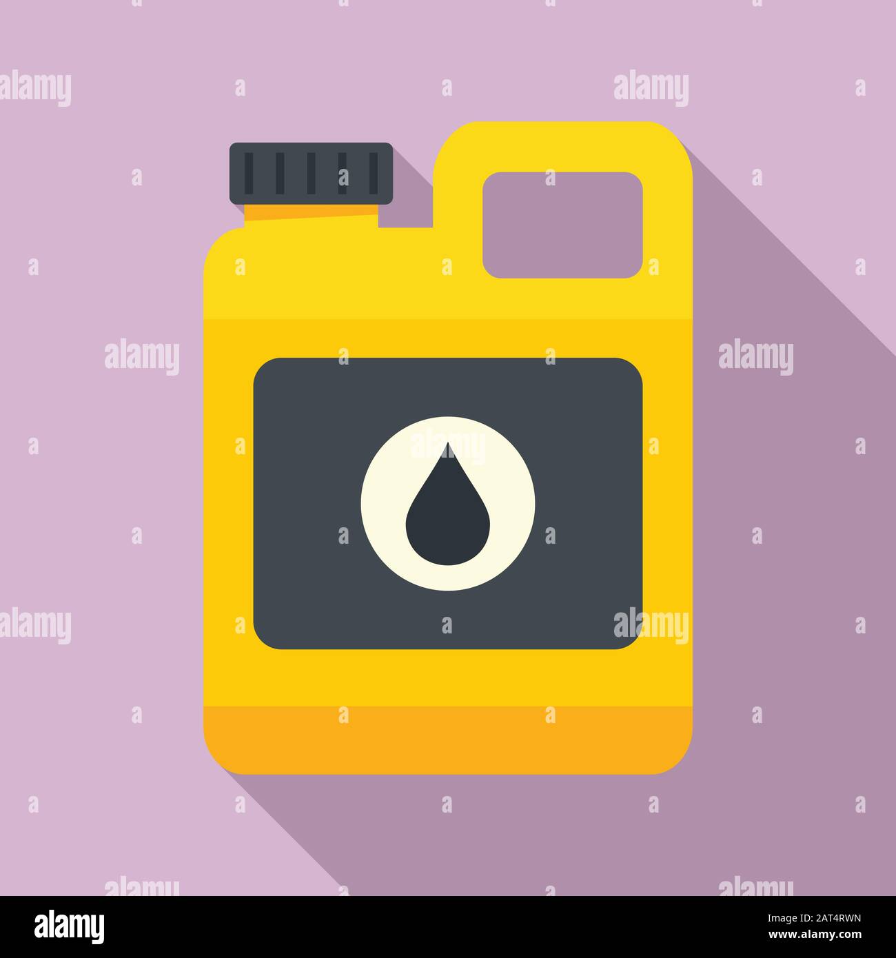 Vehicle motor oil icon. Flat illustration of vehicle motor oil vector ...