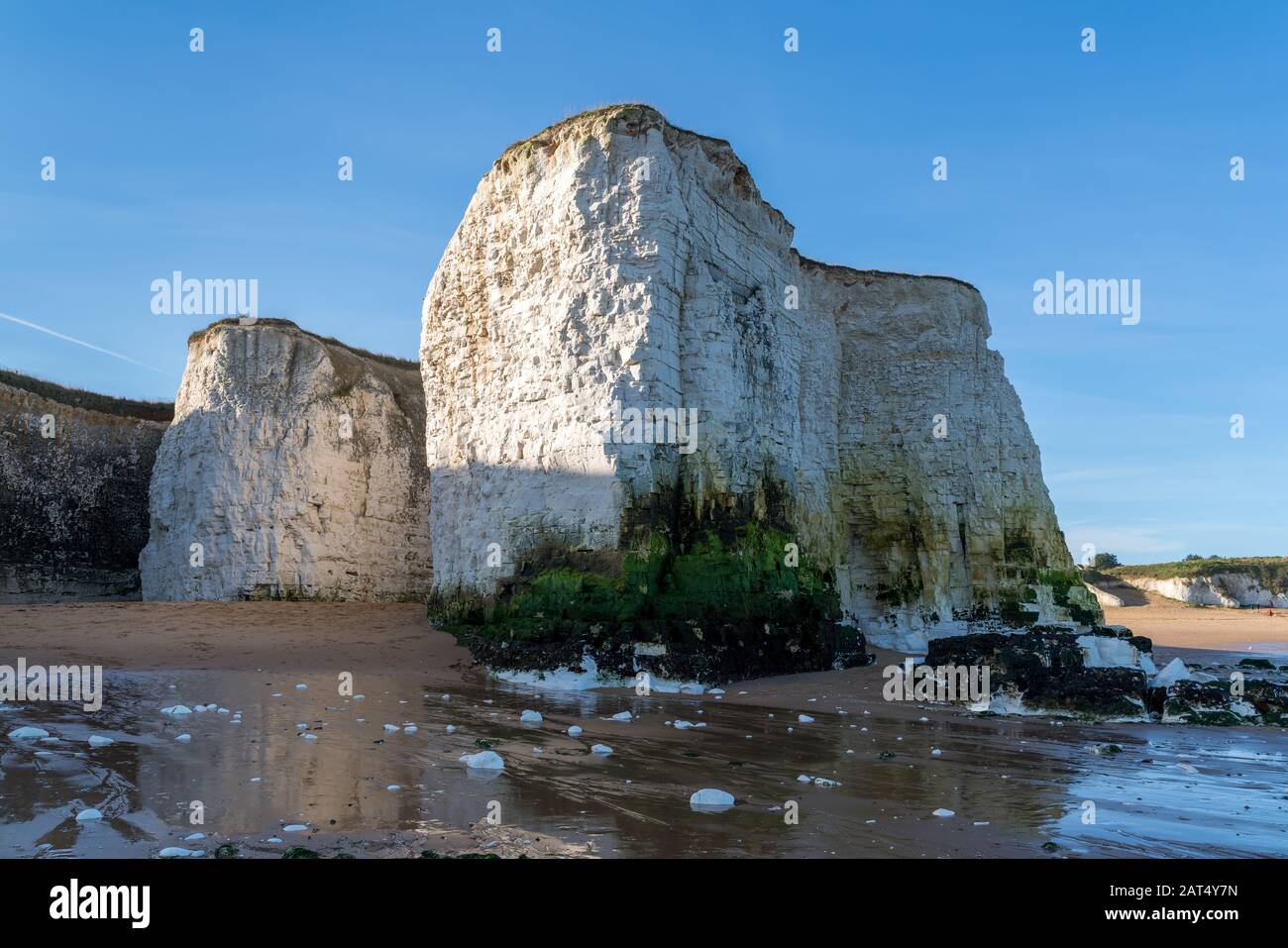 View of chalk cliffs at Botany Bay near Broadstairs in Kent Stock Photo ...
