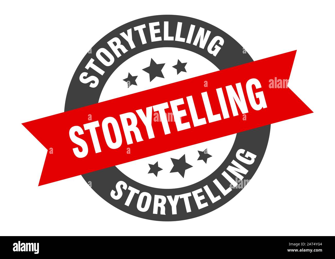 storytelling sign. storytelling round ribbon sticker. storytelling tag ...