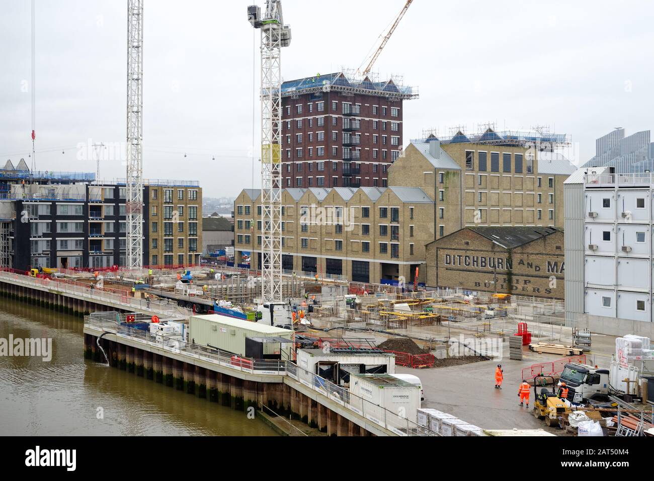 The Goodluck Hope new housing development site under construction at ...