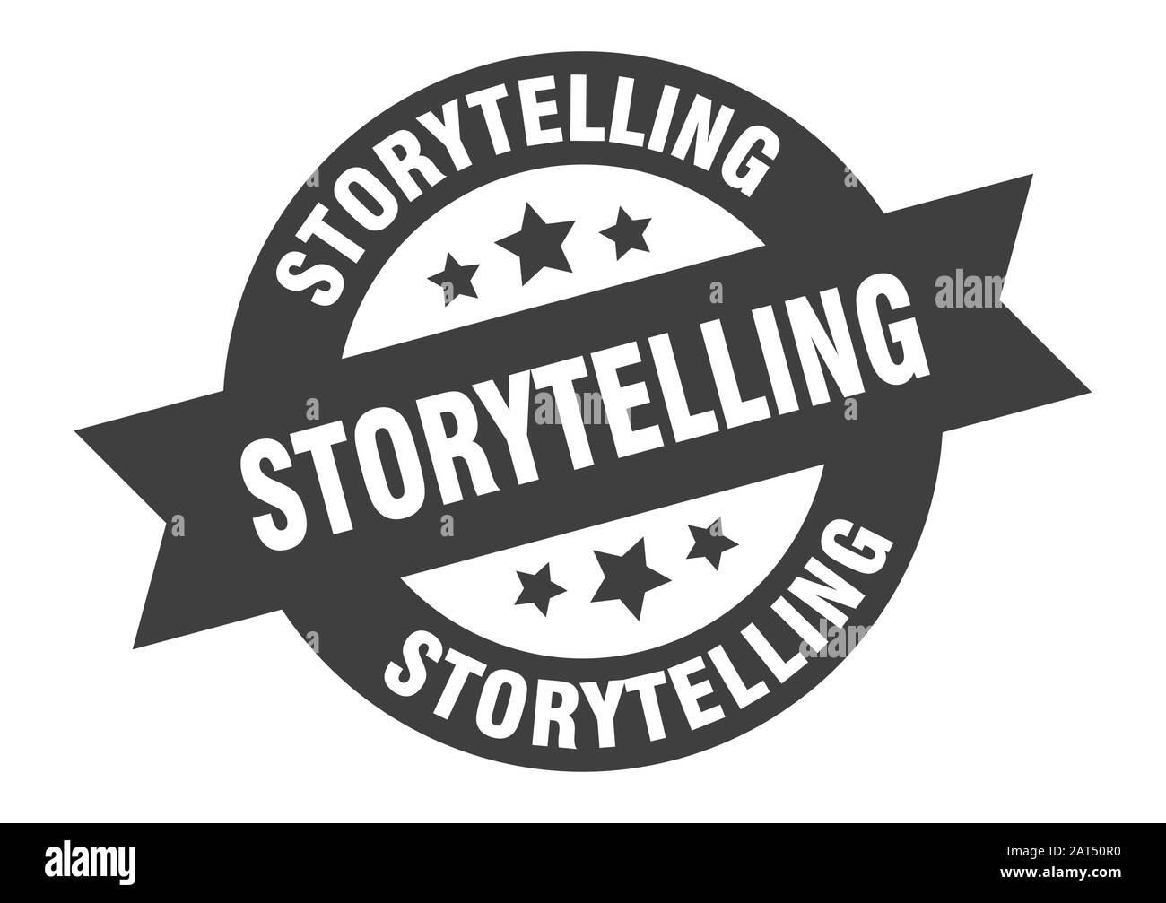 storytelling sign. storytelling round ribbon sticker. storytelling tag ...