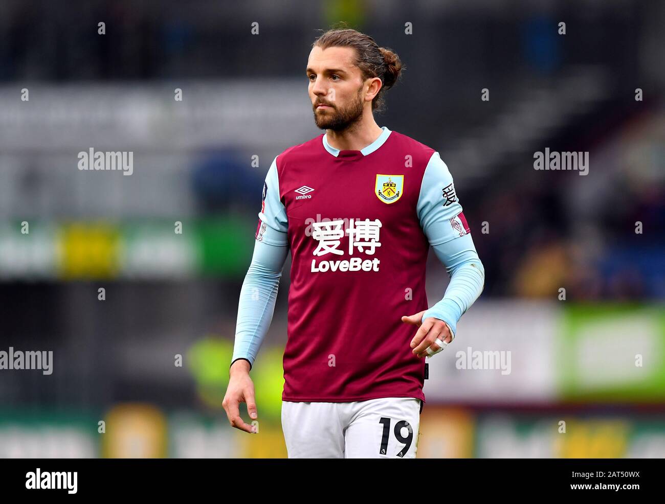 Burnley's Jay Rodriguez during the FA Cup fourth round match at Turf ...