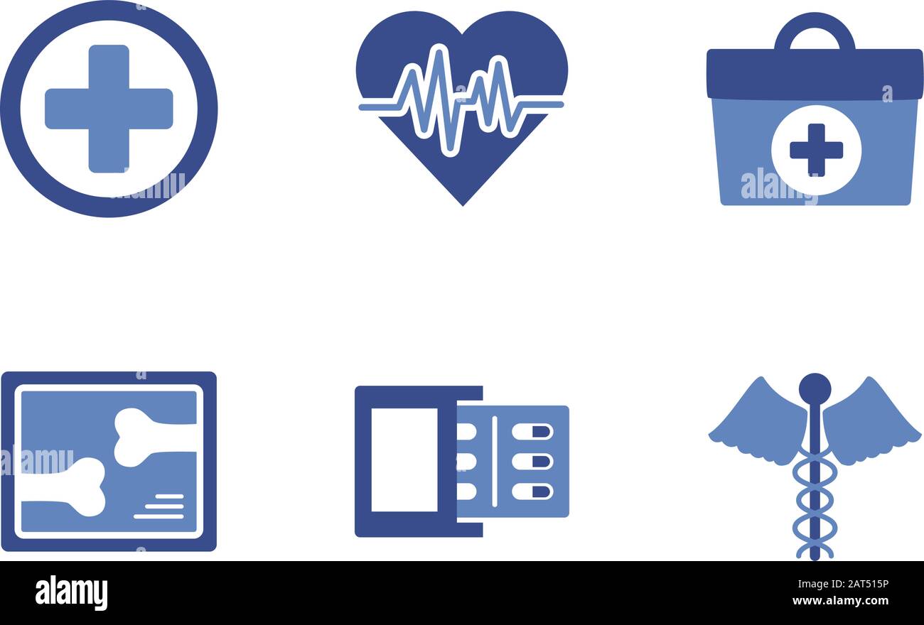 bundle of medical set icons Stock Vector Image & Art - Alamy