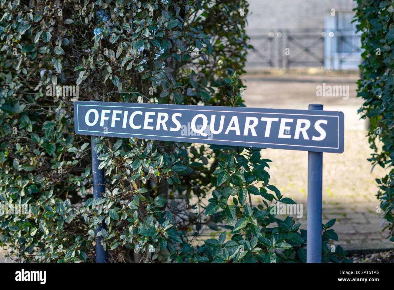 Officers quarters sign hi-res stock photography and images - Alamy