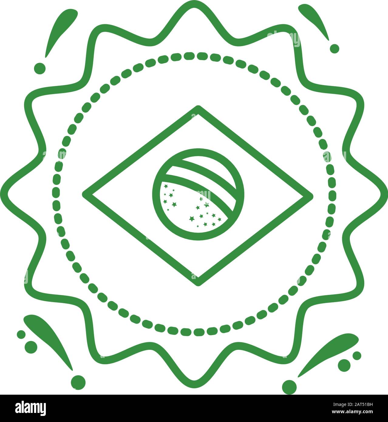 seal stamp with brazilian flag Stock Vector Image & Art - Alamy