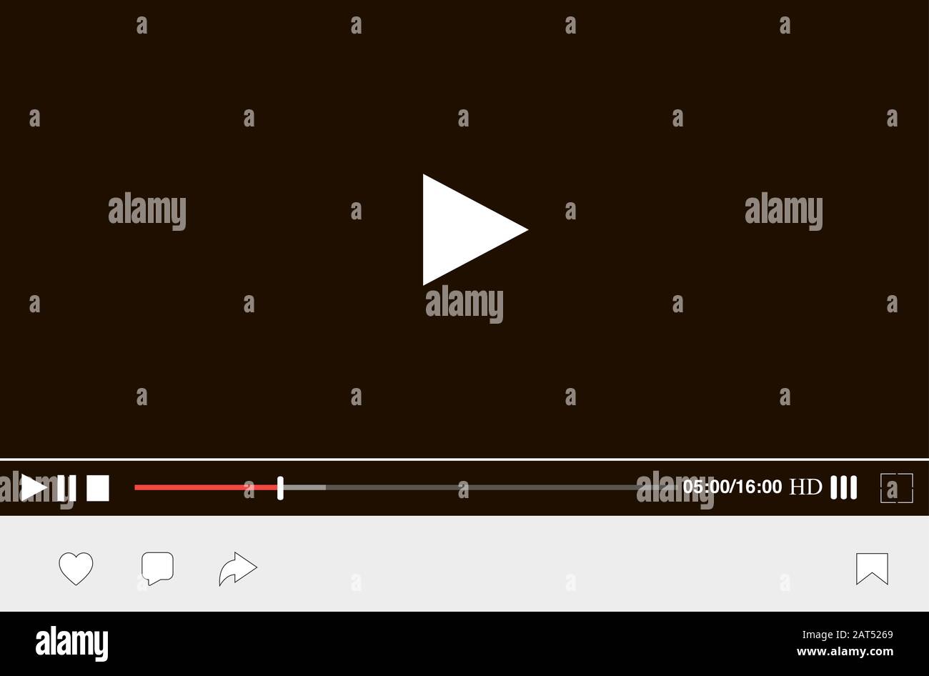 Desktop web video player Cut Out Stock Images & Pictures - Alamy