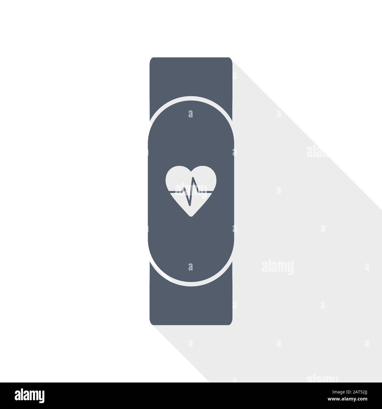 Smart band vector icon, smartwatch, fitness concept flat design ...