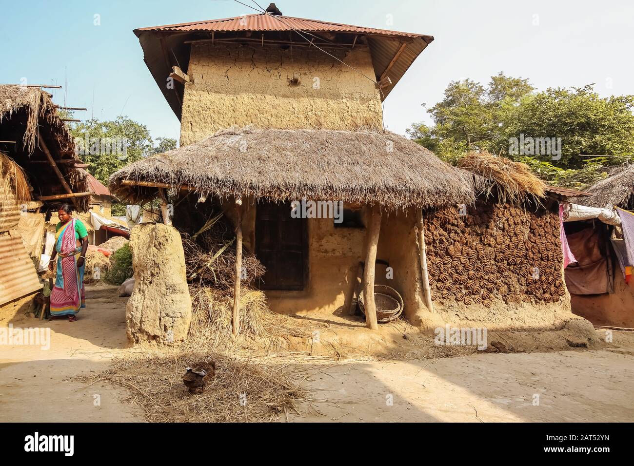 Indian village house hi-res stock photography and images - Alamy