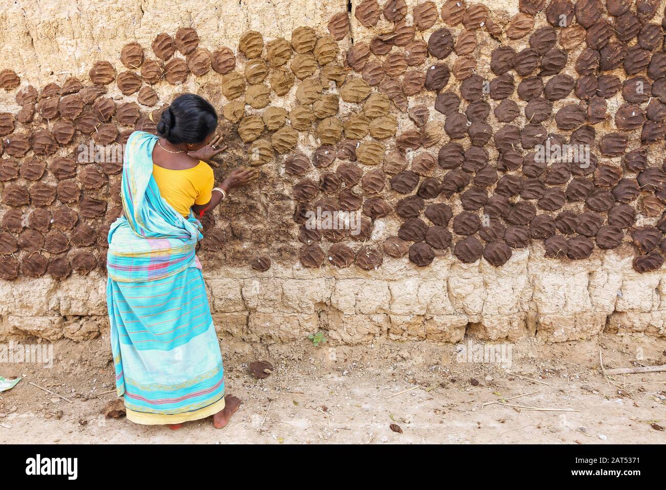 Cow dung rural india hi-res stock photography and images - Alamy
