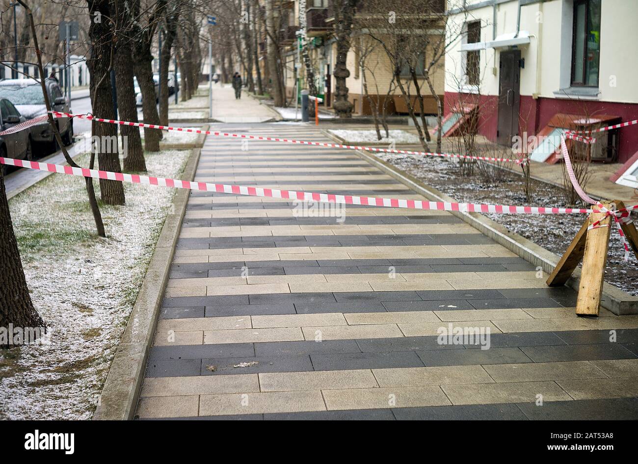 Blocked off pavement hi-res stock photography and images - Alamy