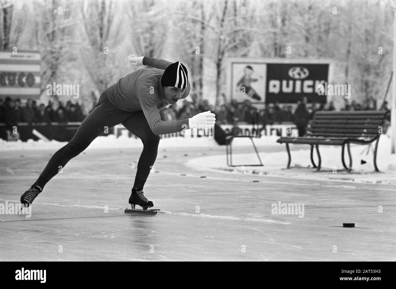 Dutch skating championships 1967 on the Jaap Edenbaan Kees Verkerk in ...