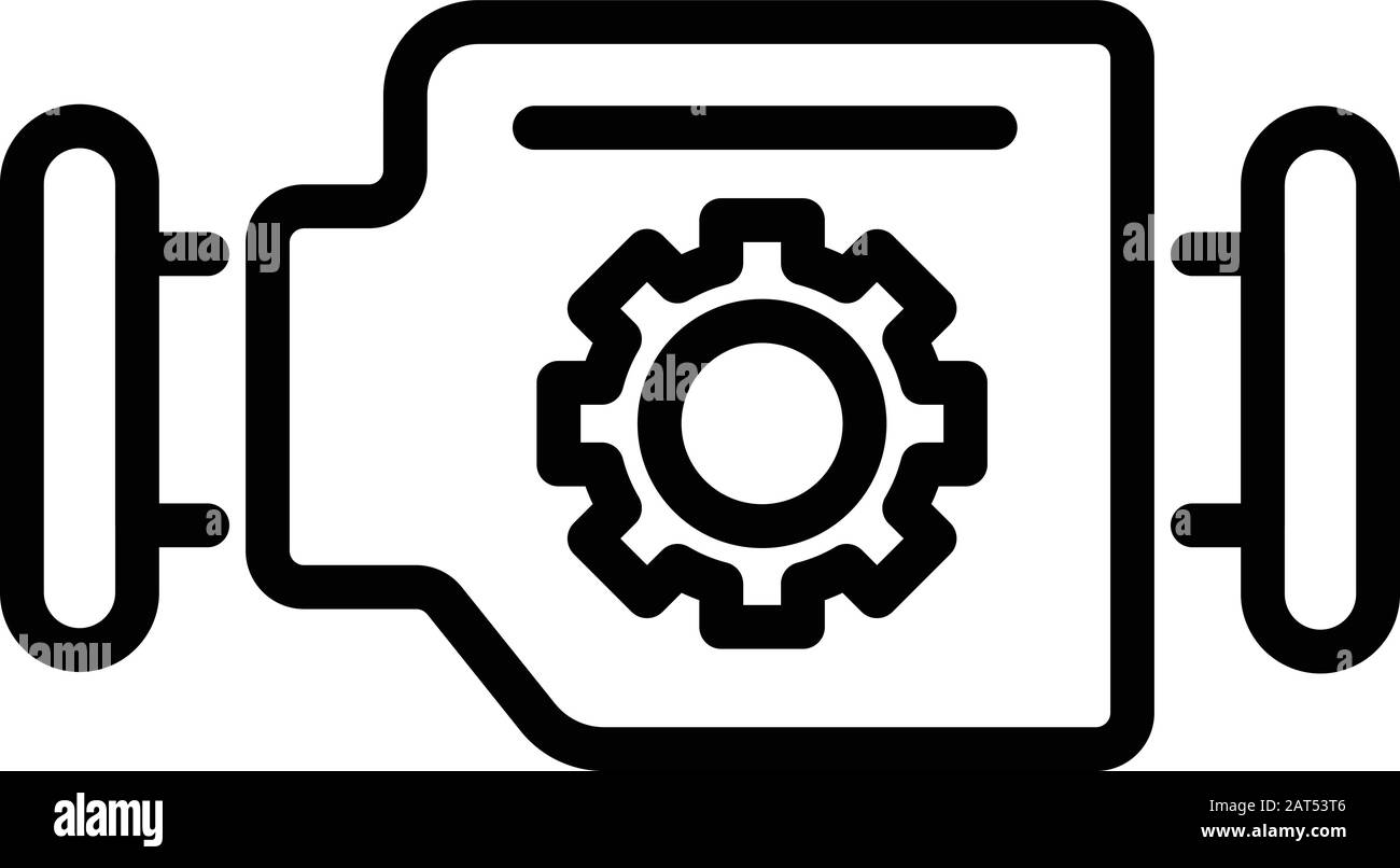 Engine icon icon, outline style Stock Vector Image & Art - Alamy