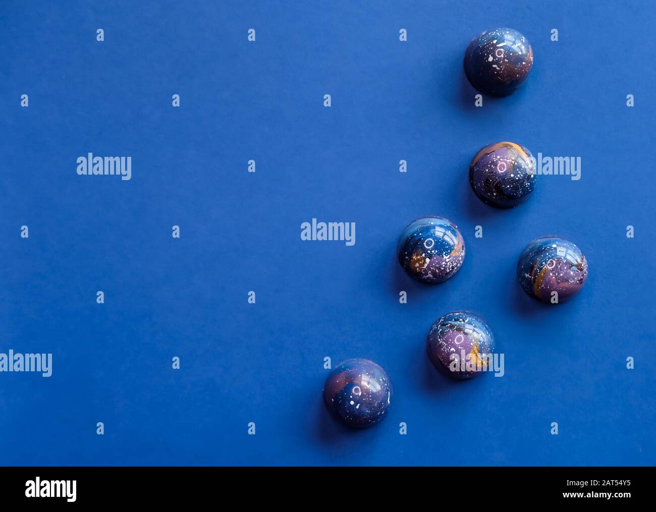 Molded chocolate pralines Stock Photo - Alamy