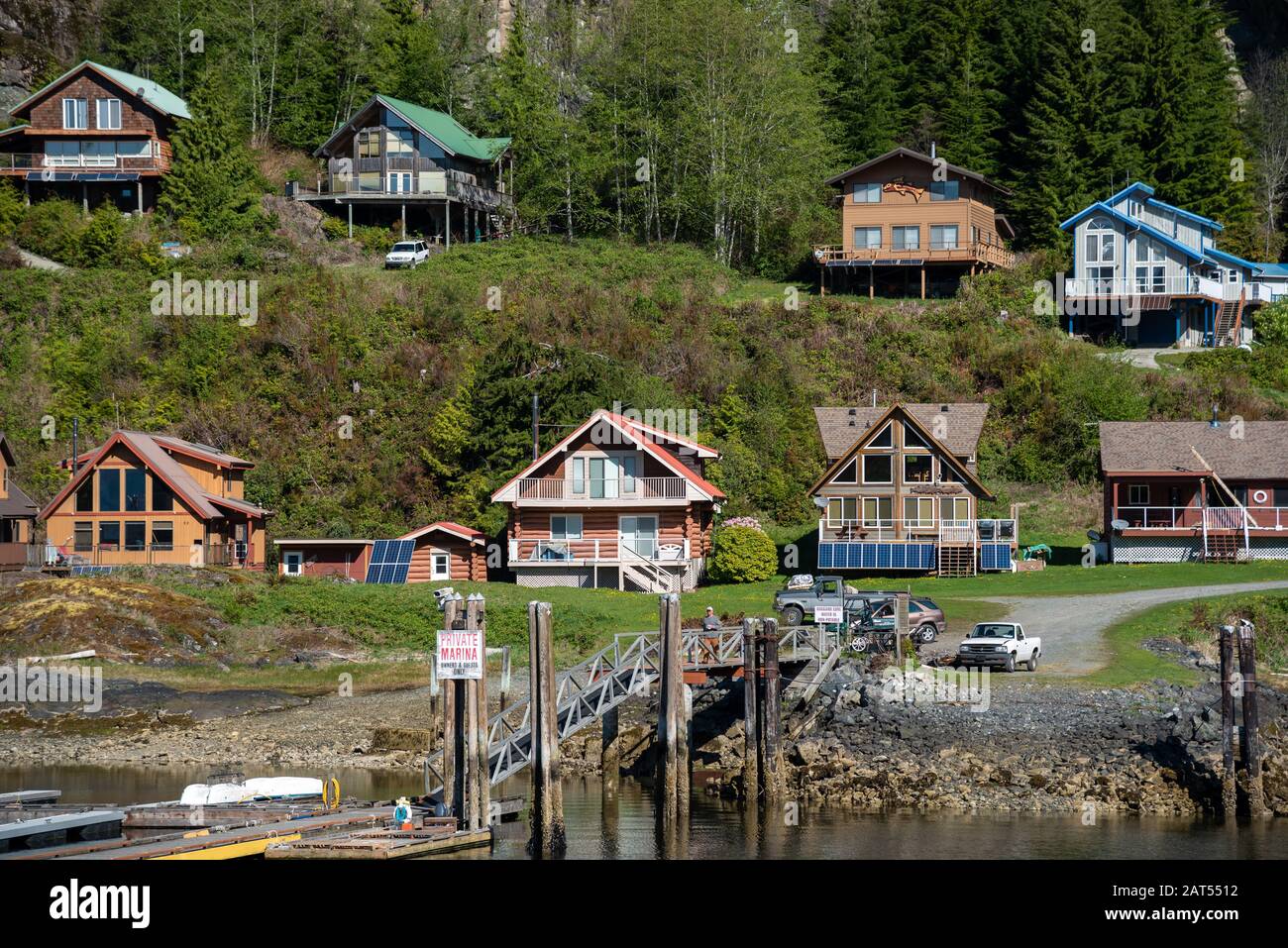 Haggard Cove, a tiny self-contained community at the mouth of the ...