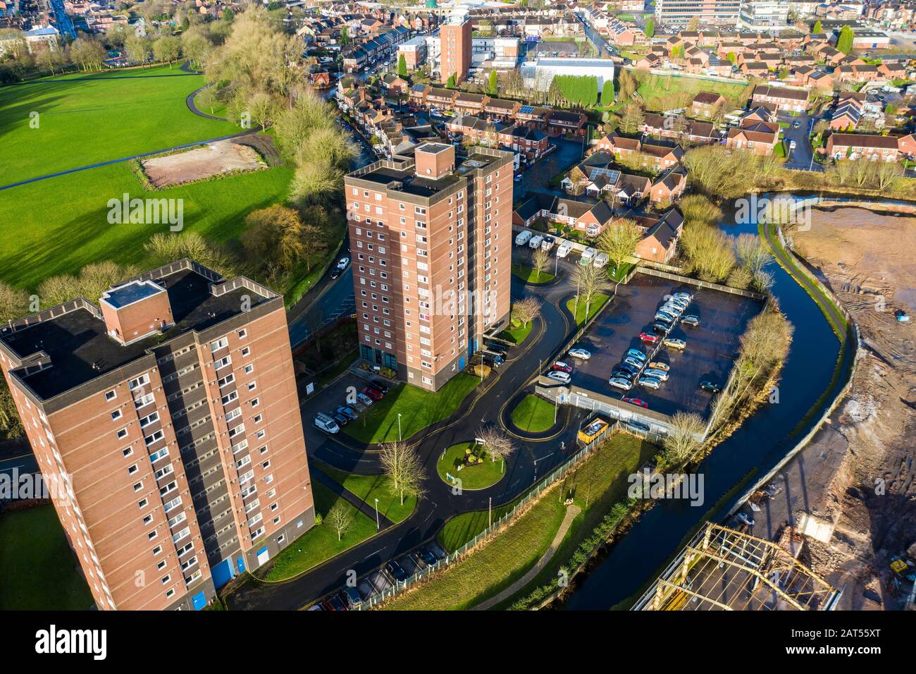 Hanley drone aerial hi-res stock photography and images - Alamy