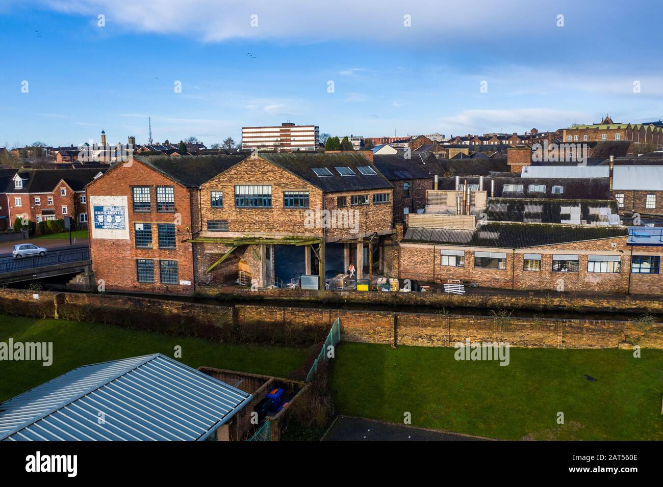 Aerial view of the famous Emma Bridgewater pottery factory located on ...