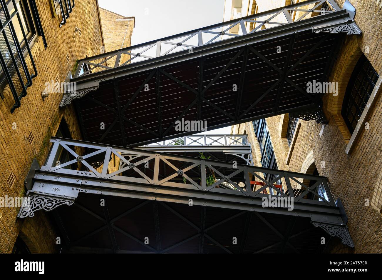 Shad Thames in London, UK. Historic Shad Thames near Tower Bridge is an ...