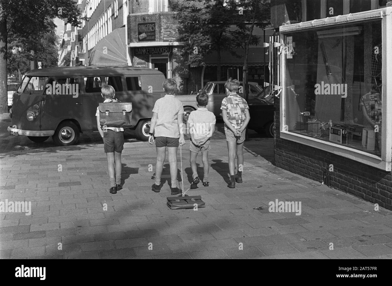 For the first time to the big school Children walking to school Date ...