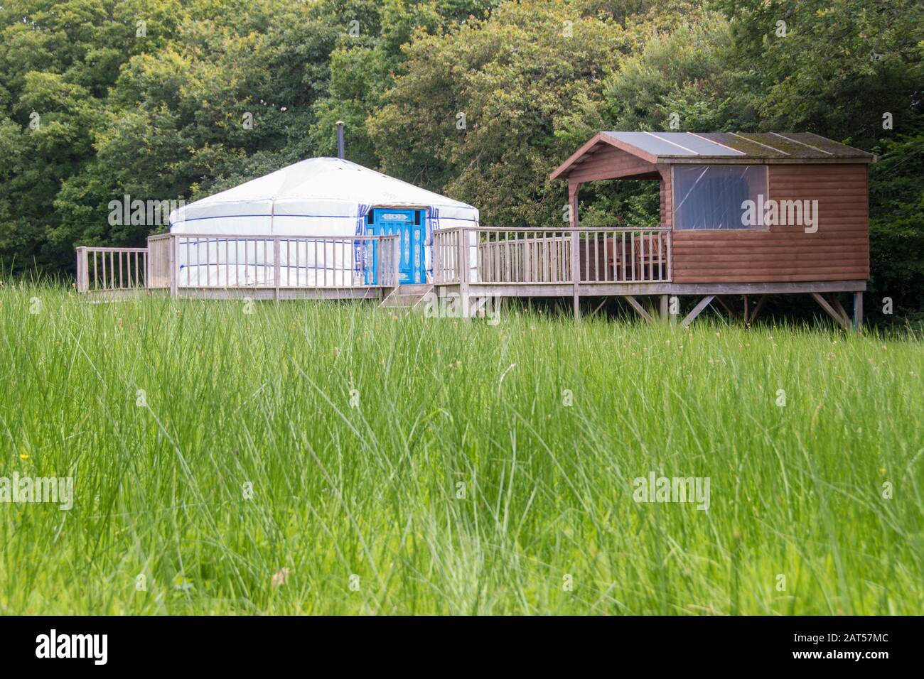 Yurt deck hi-res stock photography and images - Alamy