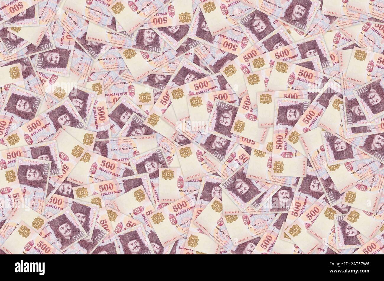 Francis II Rakoczi Portrait on Hungary 500 Forint 1993 Banknotes ...