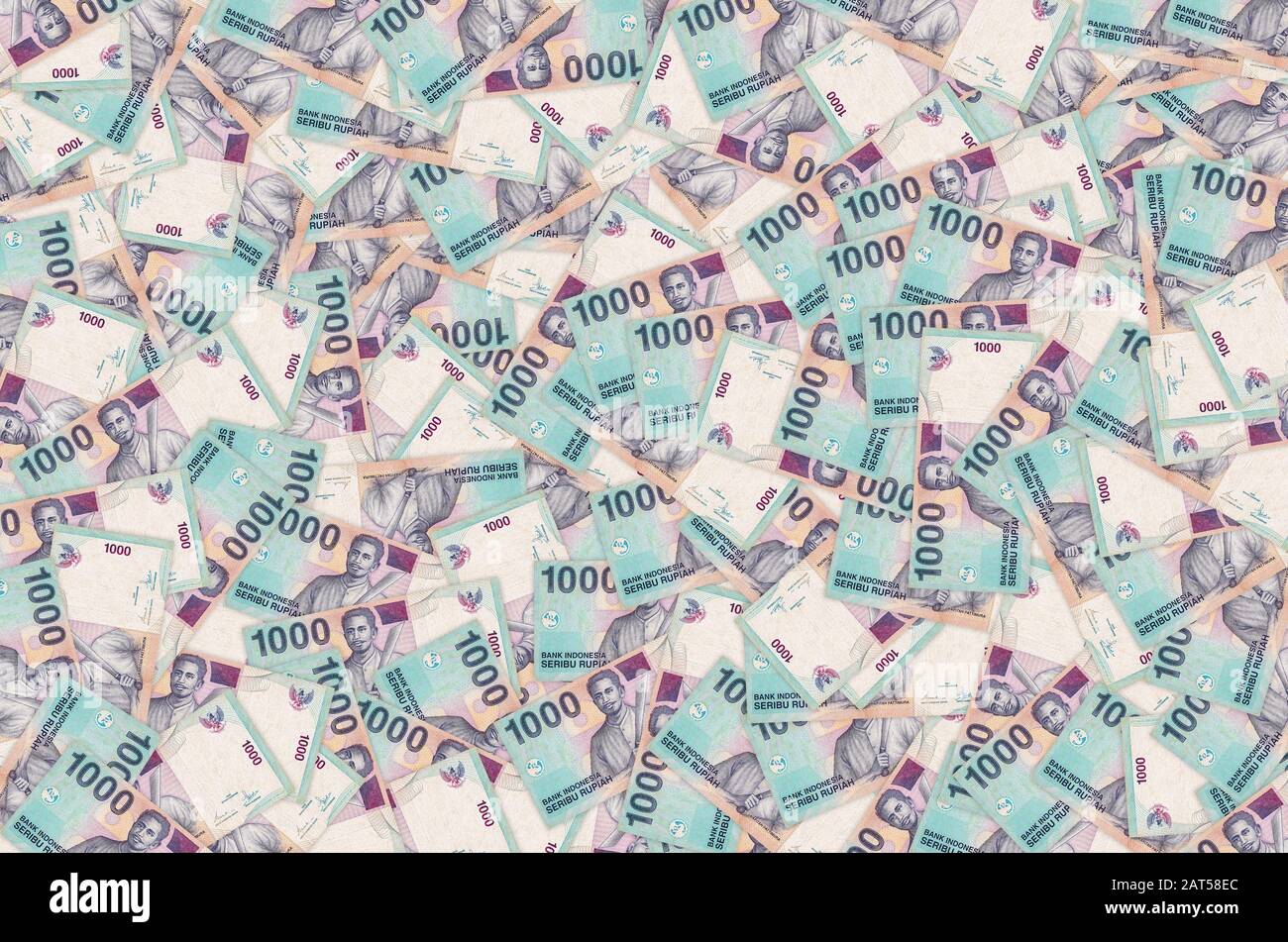 Kapitan Pattimura portrait on Indonesia 1000 rupiah bank note, former ...