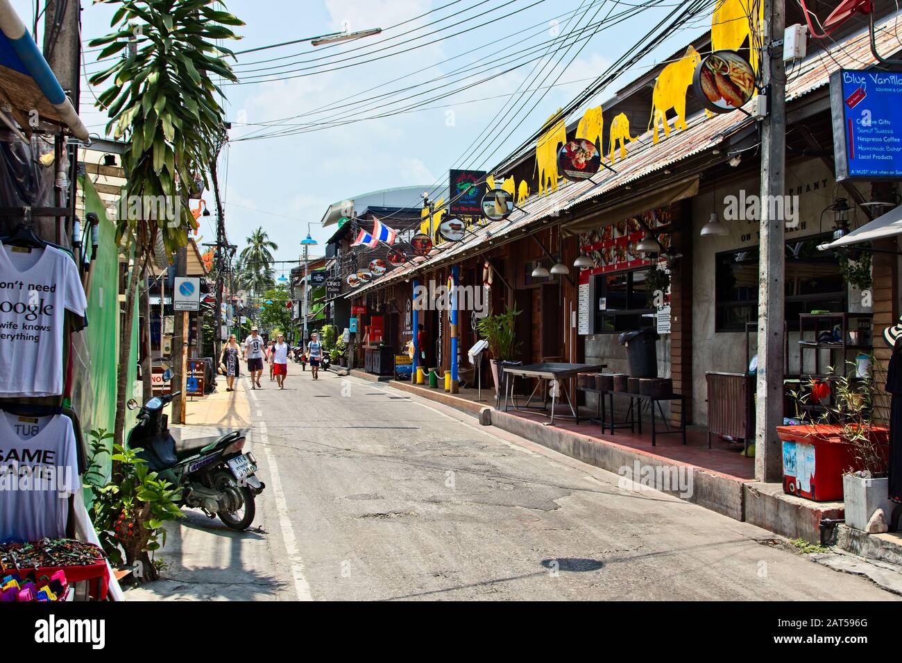 KOH SAMUI, THAILAND - Mar 24, 2019: The Fisherman's Village in the ...