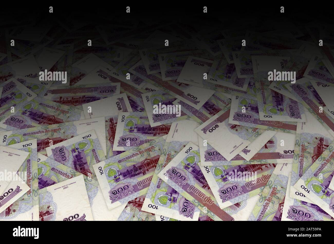 Cambodian money 100 riel currency hi-res stock photography and images ...