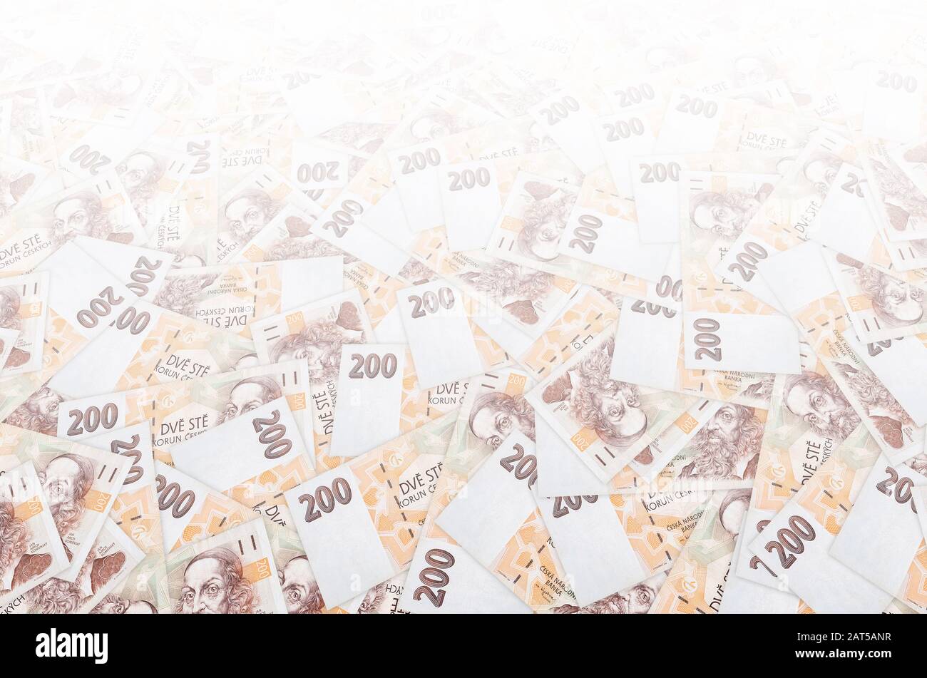 Jan Amos Komensky portrait from Czech money 200 Czech Korun bank note ...