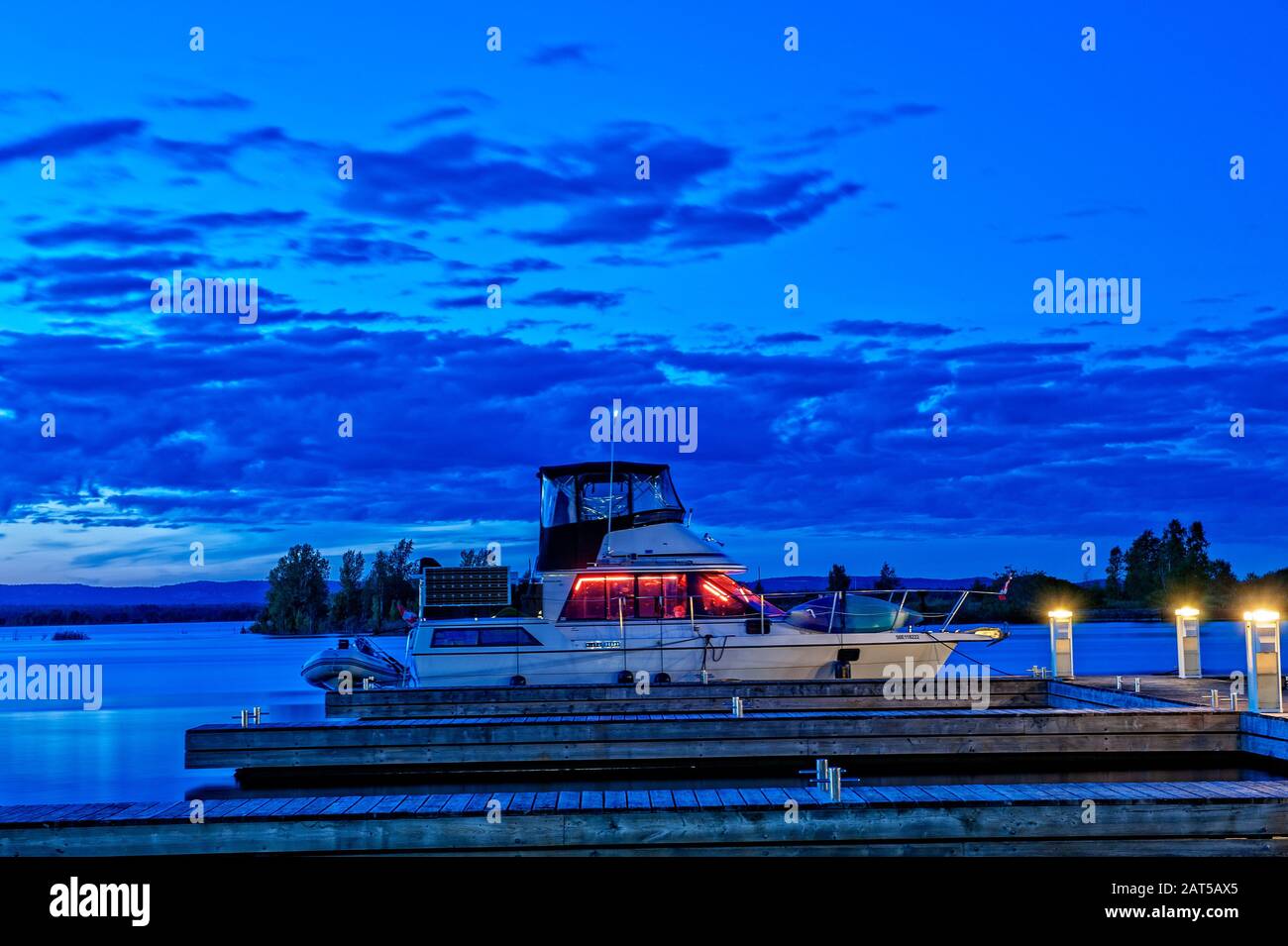 A 10 meter Cooper Prowler docked at the Port of Little Current ...
