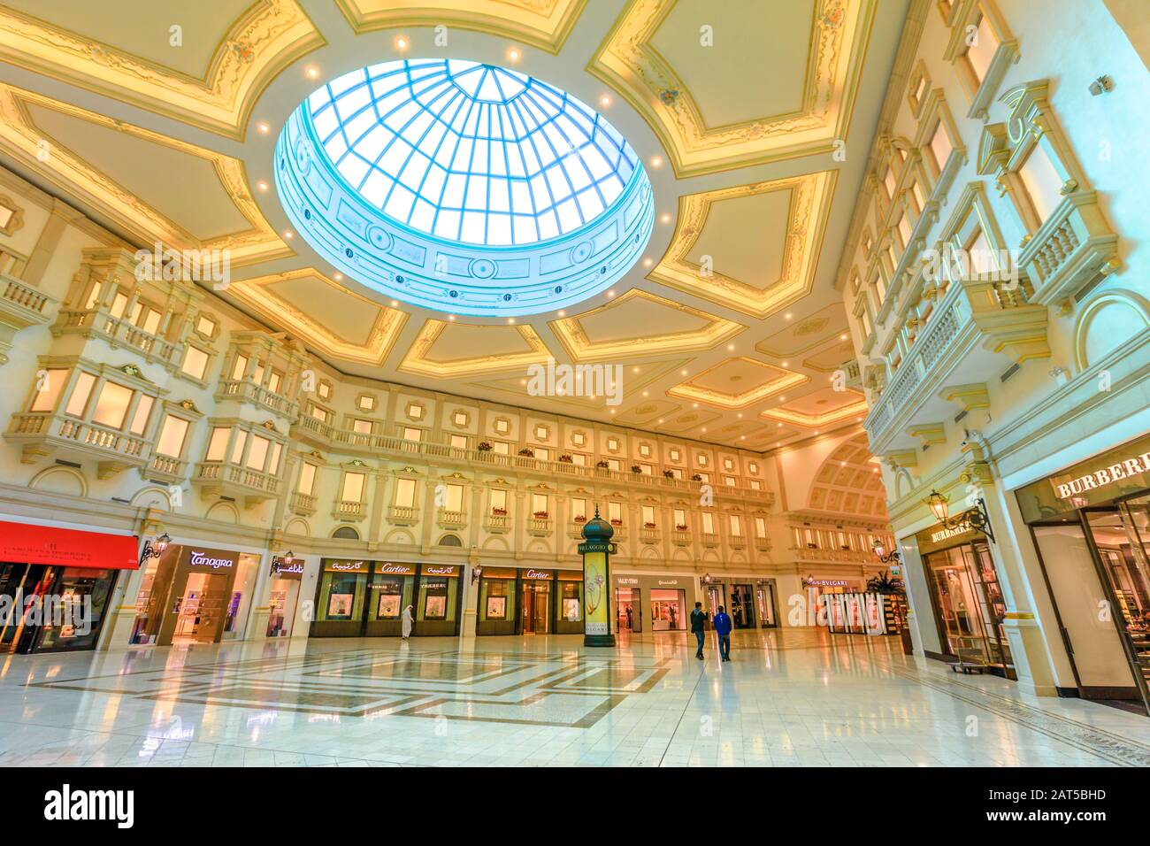 Doha, Qatar - February 21, 2019: Burberry brand in Villaggio Mall, a ...