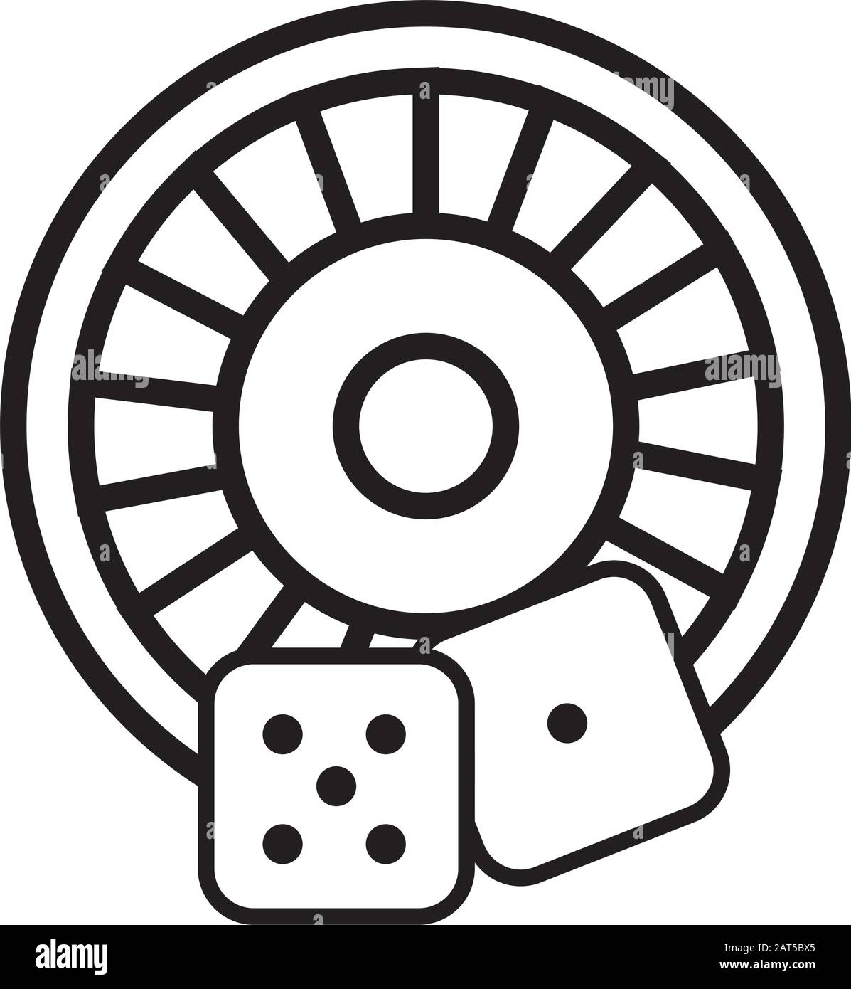 Roulette machine Black and White Stock Photos & Images - Alamy